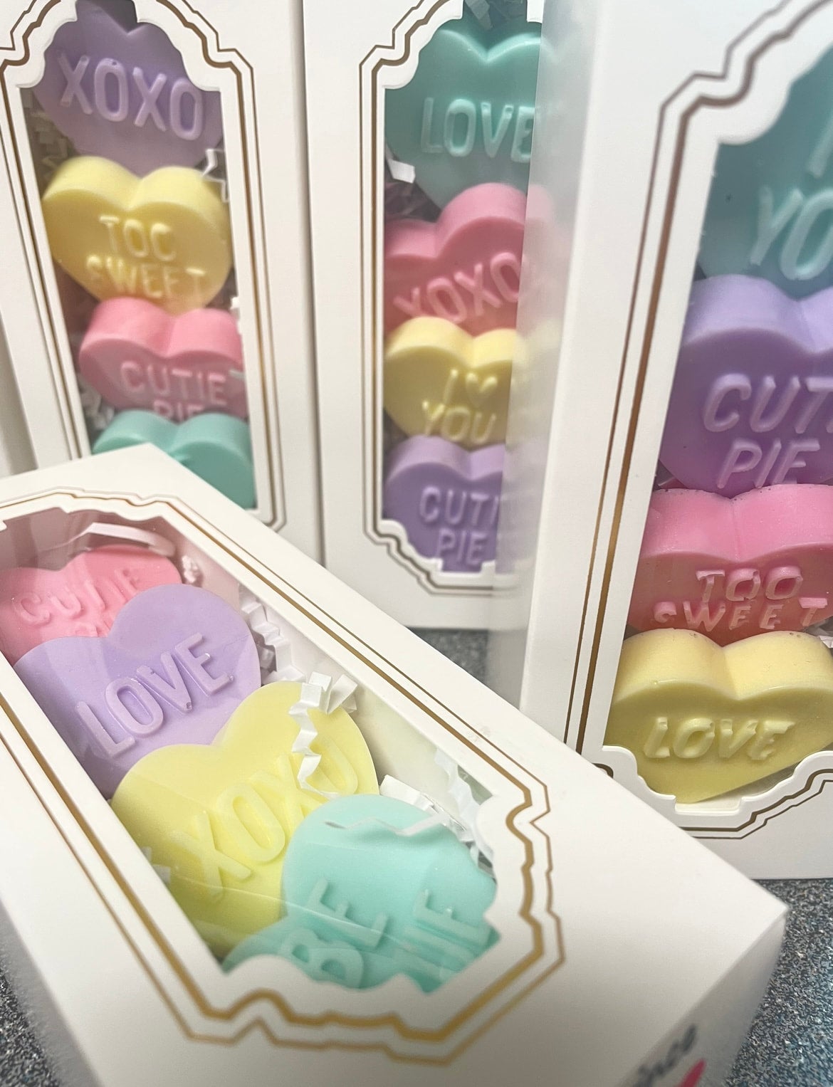 Conversation Hearts Mini Soaps | Kiss A Prince Handcrafted Soap & Bath ...
